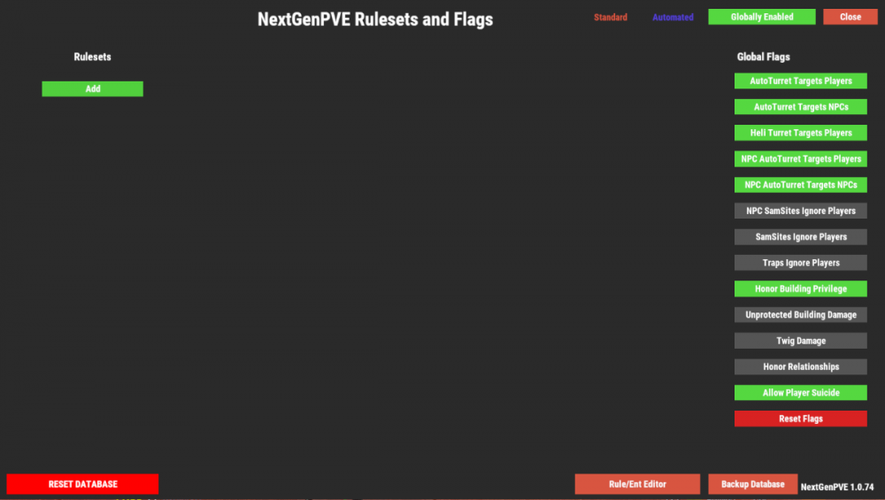 Cant Add Ruleset And Default Ruleset Not There Support Codefling