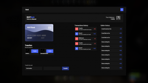 Bank System - Plugins - Codefling