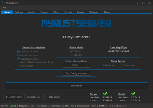 MyRustServer - Tools - Codefling