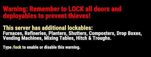Lock Warning Plugins Codefling 