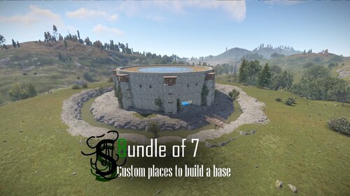 Make yourself map BUNDLE 2 | Landscape + 25 custom monuments + 3 packs with places to build a ...