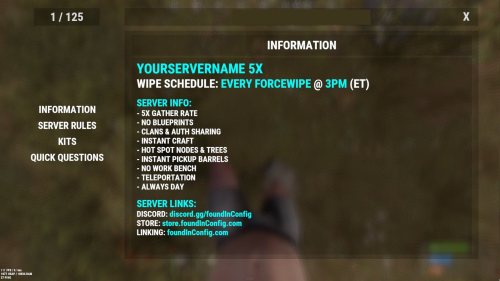 Premium 5x Server - Customizations - Codefling