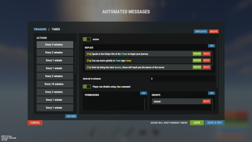Automated Messages - Plugins - Codefling