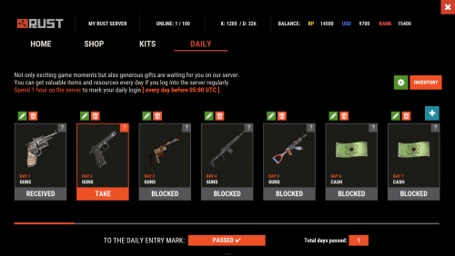 Daily Rewards - Plugins - Codefling
