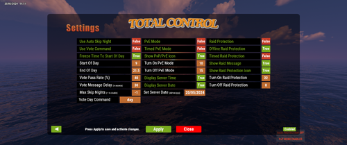 Total Control - Plugins - Codefling