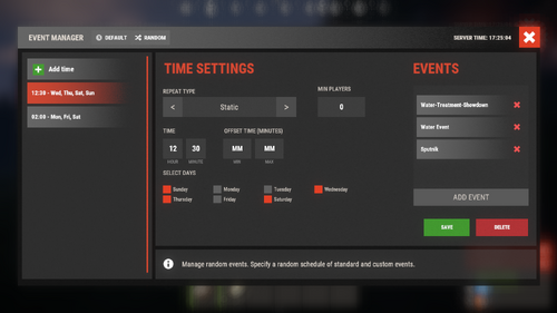 Events Manager - Plugins - Codefling
