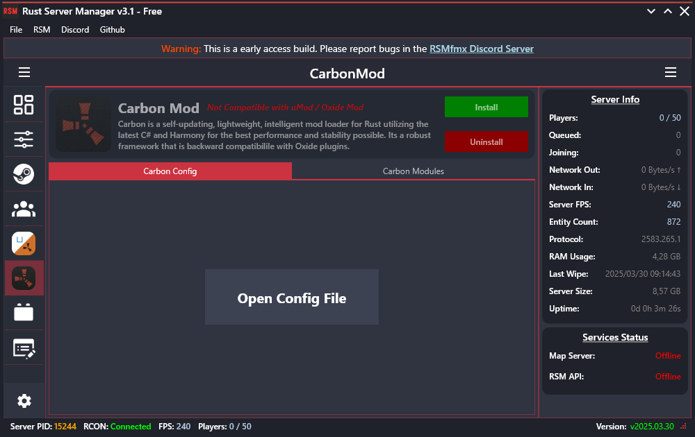 Rust Server Manager FMX - Tools - Codefling