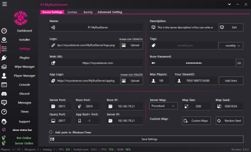 MyRustServer - Tools - Codefling